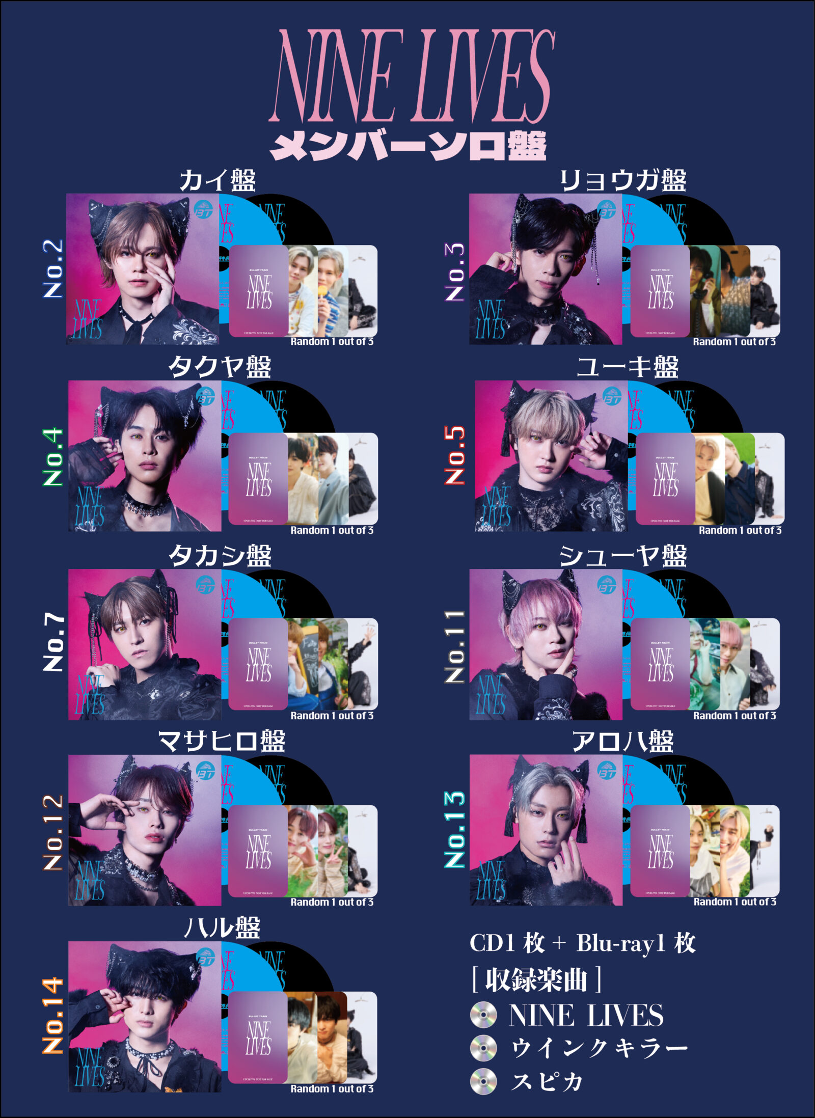 9月24日(水)発売 22nd SG『NINE LIVES』の商品ビジュアル公開！ | 超特急